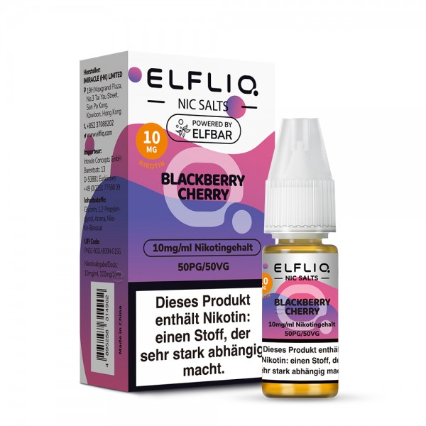 ELFBAR Elfliq Blackberry Cherry Nikotinsalz Liquid 10ml